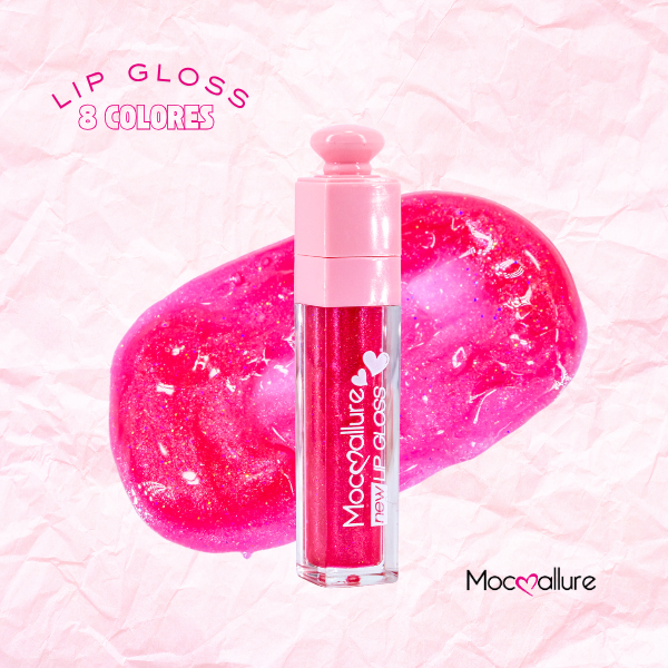 Lip Gloss New Pink – Mocoallure | Maquillaje de calidad y moderno